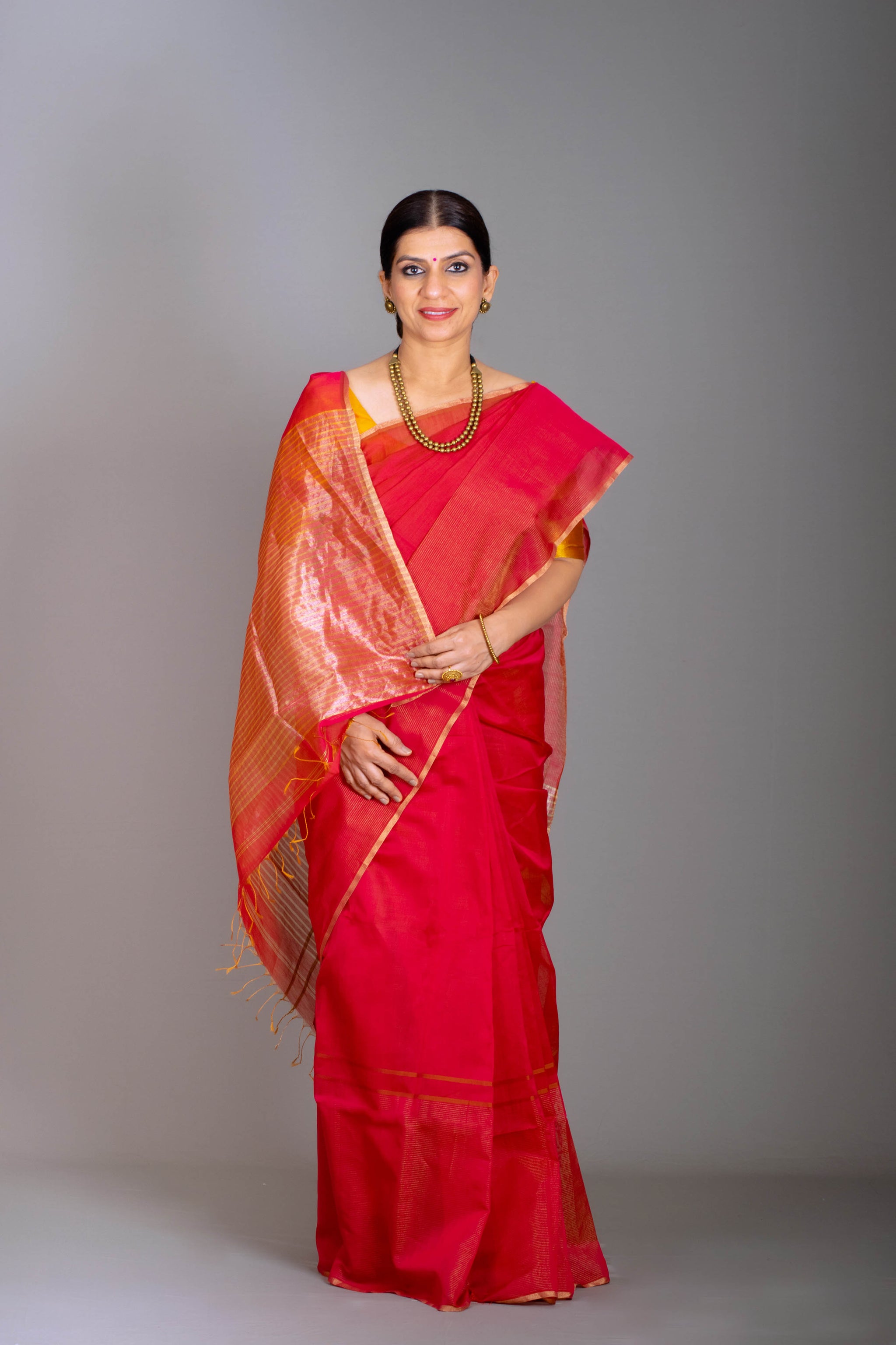 Designer Maheshwari Cotton Silk Saree- Maya (Saree) | Indian Handloom